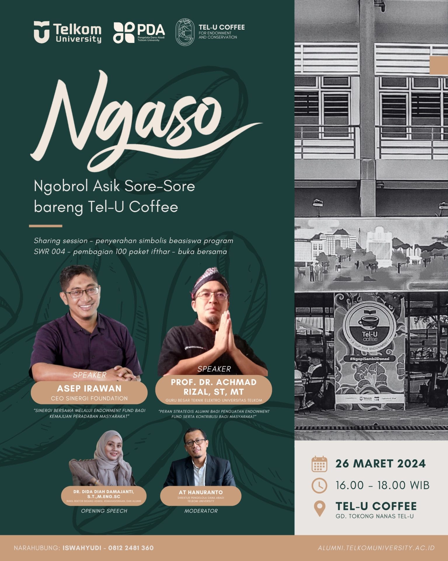 Sharing dan Buka Bersama Lewat Acara “NGASO” di Tel-U Coffee ...